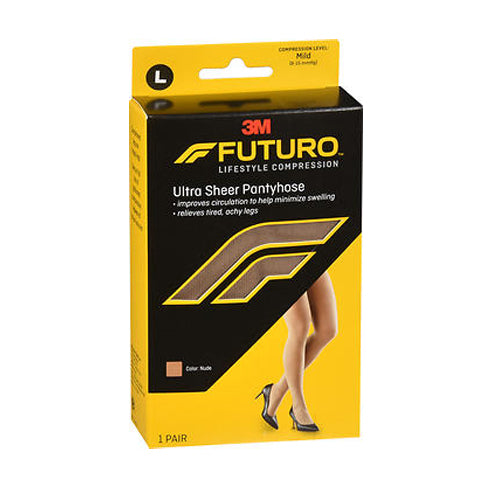Buy Futuro Energizing Ultra Sheer Pantyhose For Women French Cut Lace ...