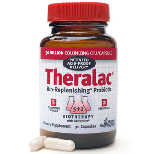 Buy Theralac Bio-Repleneshing Probiotic 30 Caps By Master Supplements ...