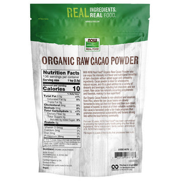 Buy Organic & Raw Cacao Powder 12 Oz By Now Foods | Herbspro.com – HerbsPro