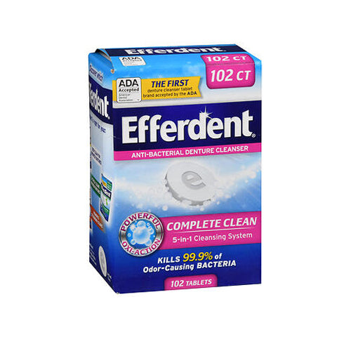 Buy Efferdent Complete Clean Anti-Bacterial 102 Tabs By Efferdent ...