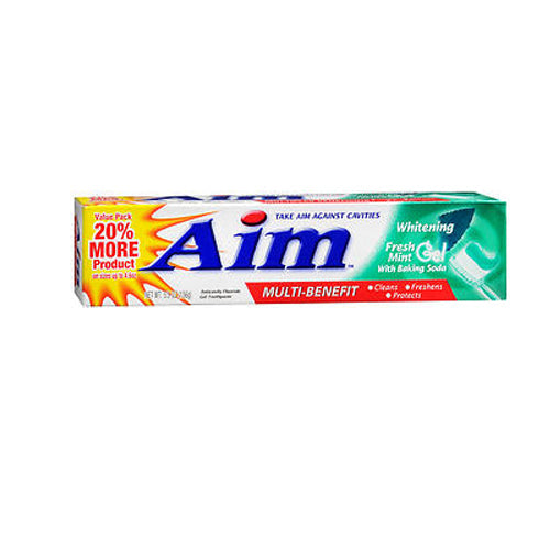 Buy Aim Tartar Control Anticavity Fluoride Toothpaste Gel 5.5 Oz By Aim ...