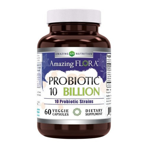 Amazing Nutrition, Amazing Flora Probiotic 10 Strains 10 Billion, 60 V