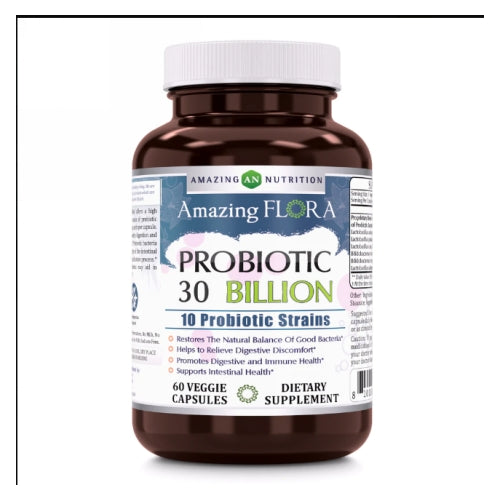 Buy Amazing Flora Probiotic 30 Billion with 10 Best Probiotic Strains ...