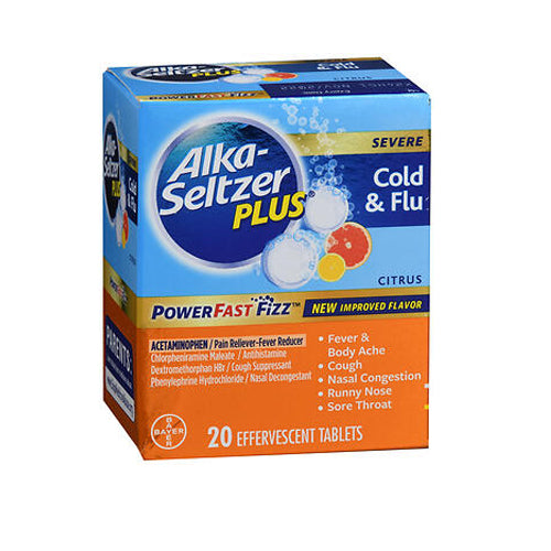 Buy Alka-Seltzer Plus Severe Cold & Flu PowerFast Fizz Effervescent ...