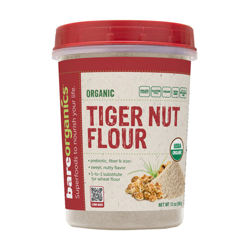 Buy Organic Tiger Nut Flour 12 Oz By Bare Organics | Herbspro.com