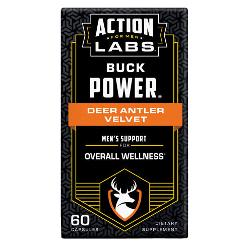 Buy Buck Power Deer Antler Velvet 60 Caps By Action Labs | Herbspro.com