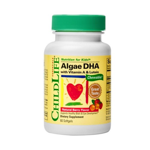 Child Life Essentials, Algae Dha With Vitamin A And Lutein Chewable