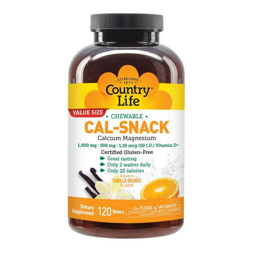 Buy Calcium with Magnesium Wafers 120 Wafers By Country Life | Herbspro.com