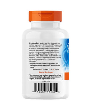 Buy Cinnamon Extract Cinnulin PF 60 Veggie Caps By Doctors Best ...