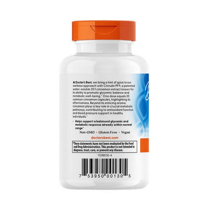 Buy Cinnamon Extract Cinnulin PF 60 Veggie Caps By Doctors Best ...