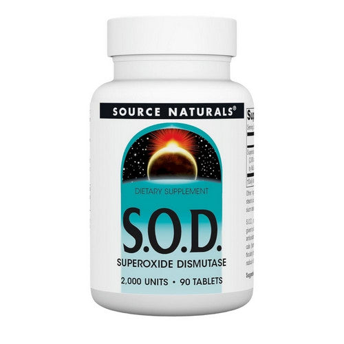 Buy Sod 2000 Units 90 Tabs By Source Naturals | Herbspro.com